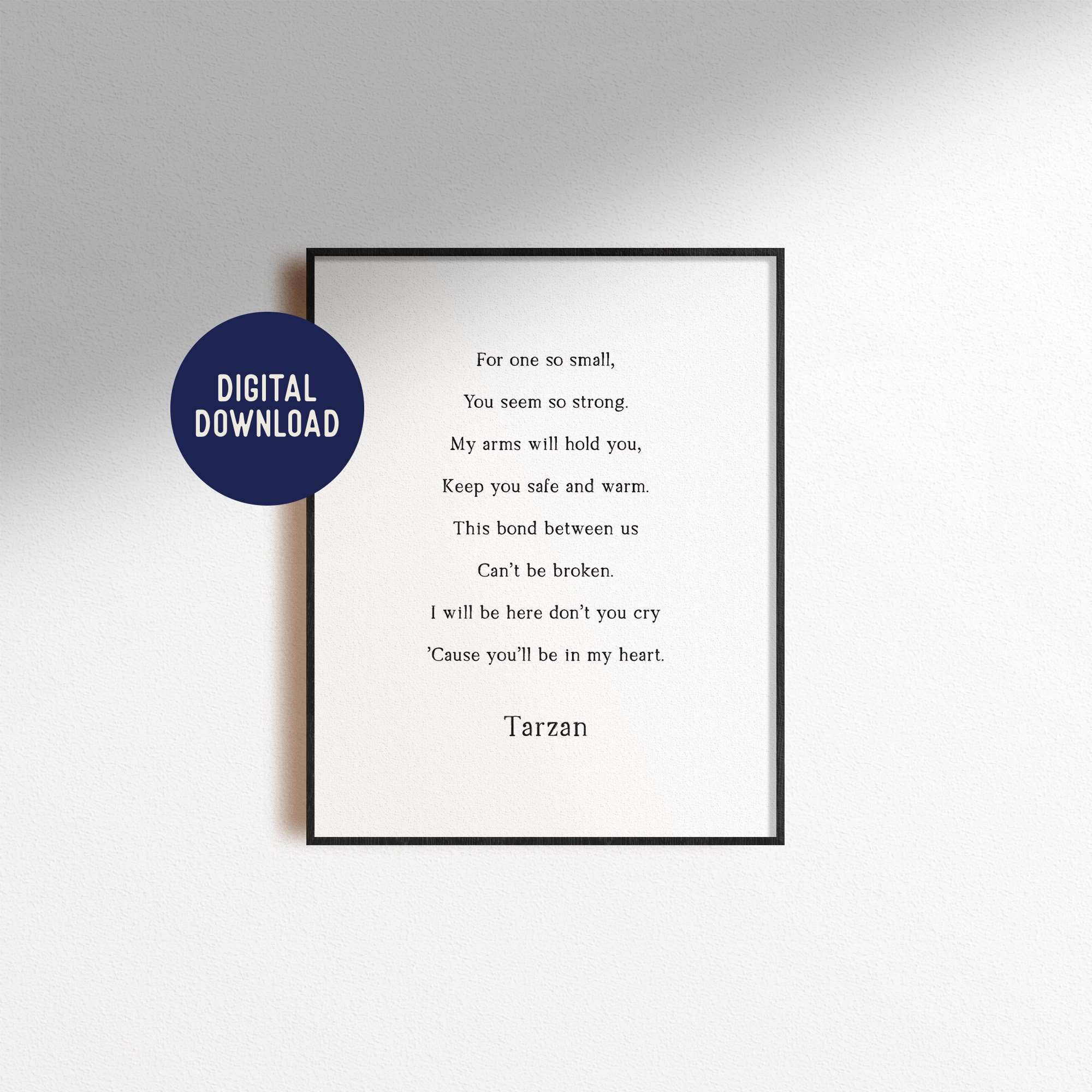 Tarzan Song Quotes Phil Collins You'll Be In My Heart (Lagu Dan