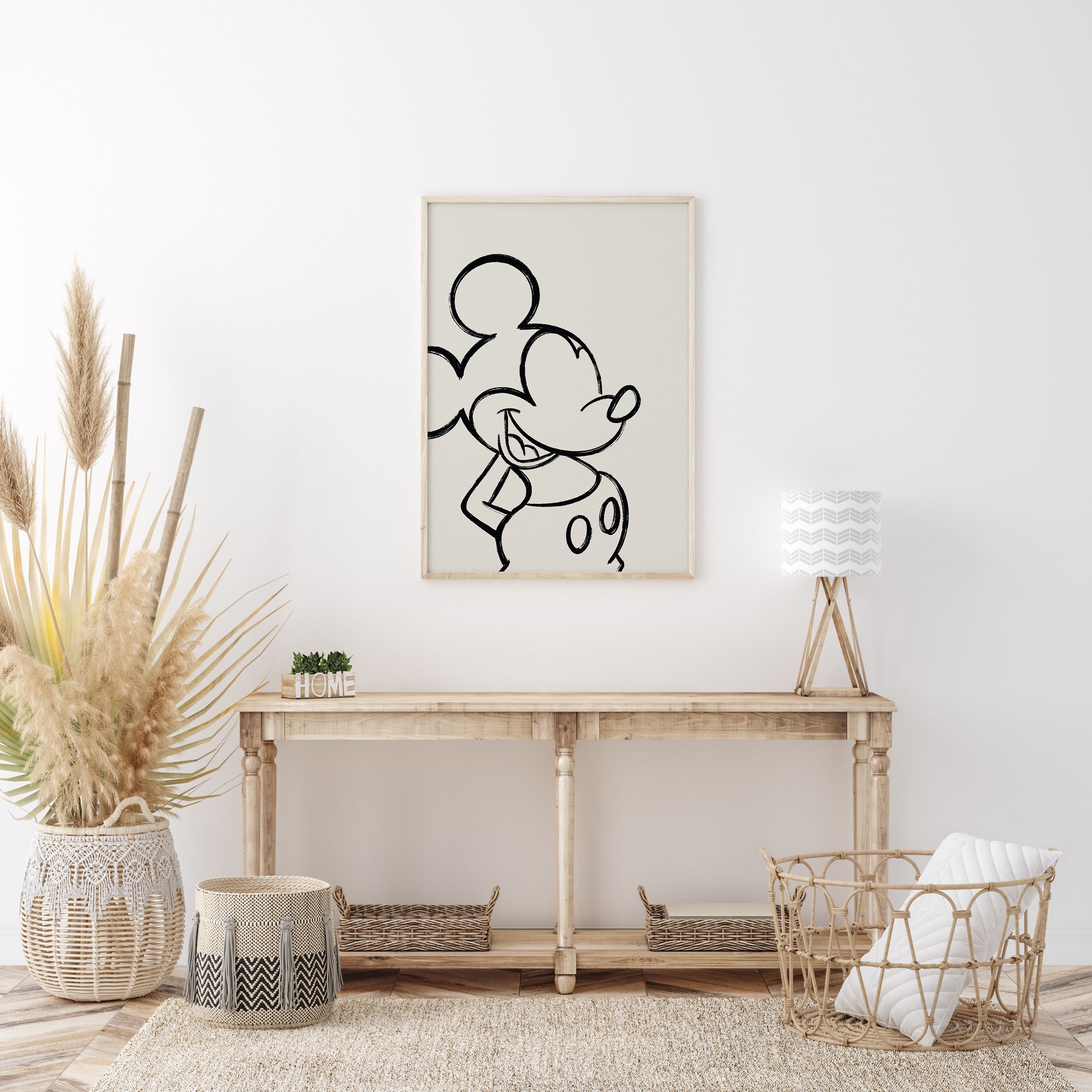 Digital Download Mickey Mouse Print Artwork Drawing Painting - Etsy