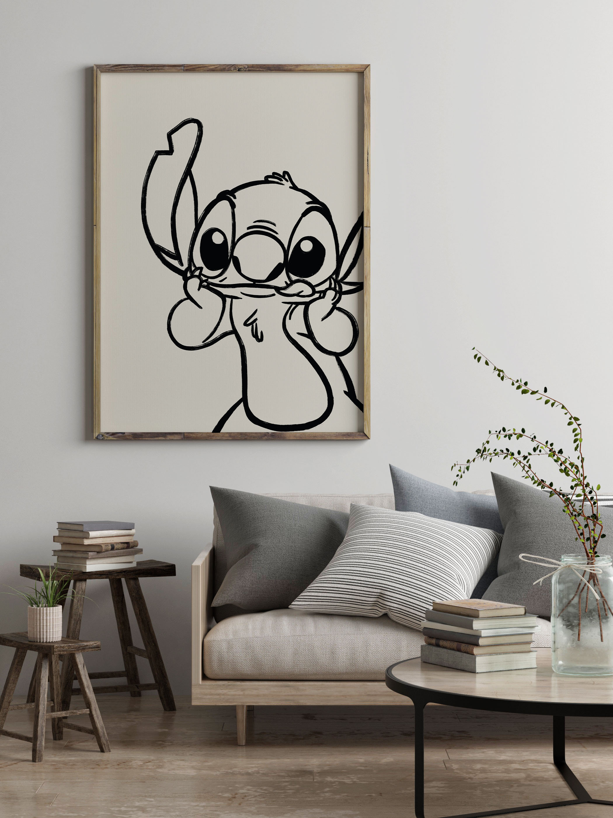 Digital Download Stitch Print Drawing Sketch Lilo and Stitch Movie Boho ...