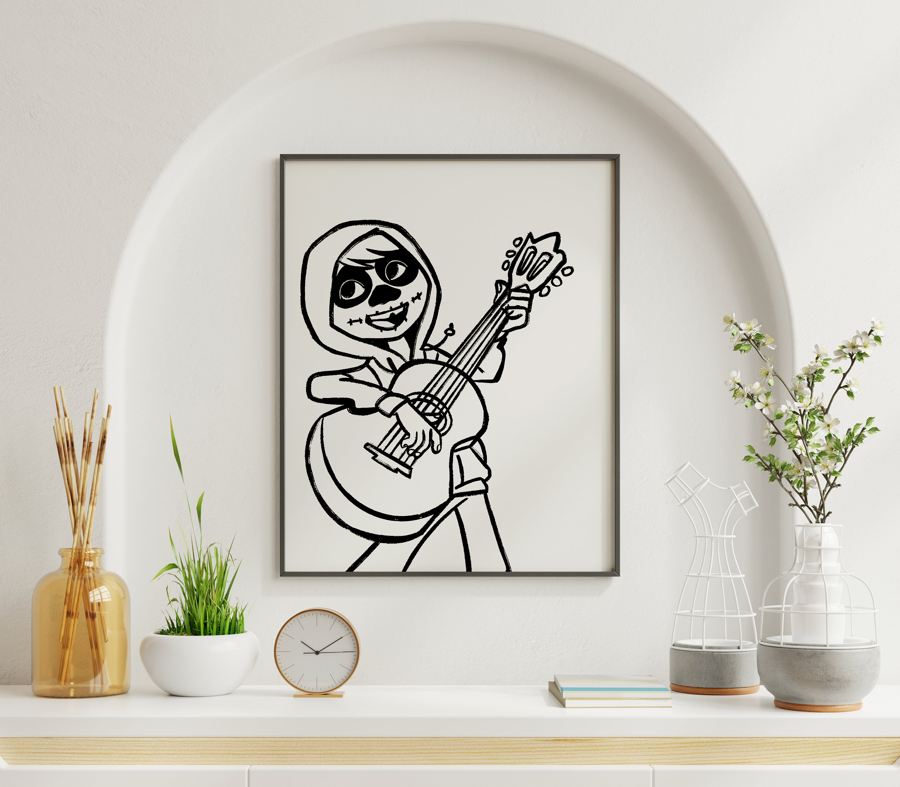 Digital Download Miguel Coco Pixar Print Drawing Sketch Movie - Etsy