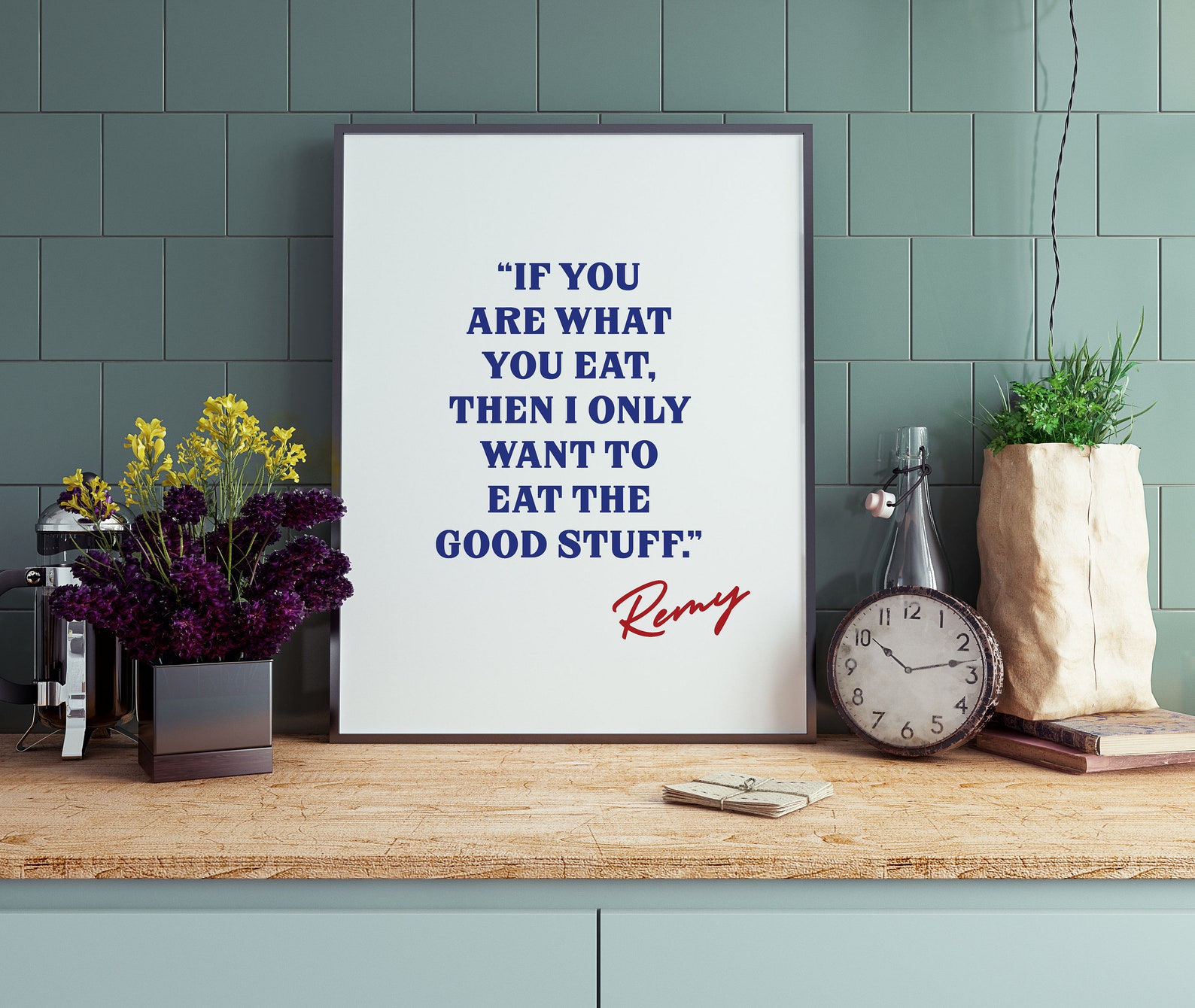 Digital Download Remy Ratatouille Print Good Stuff Quote Food | Etsy