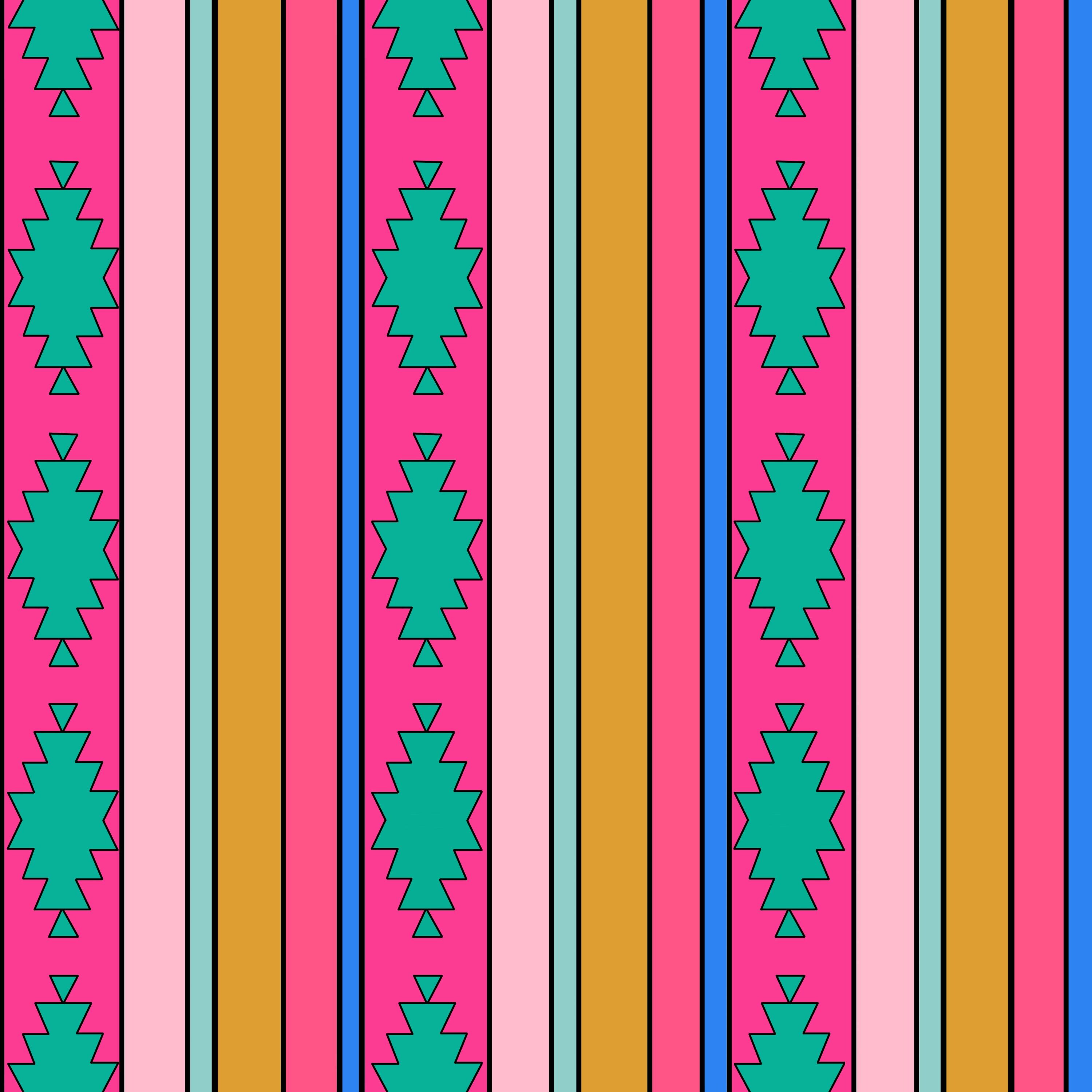 90’s Western Inspired Seamless Pattern. Aztec Png. Western Png. Digital ...