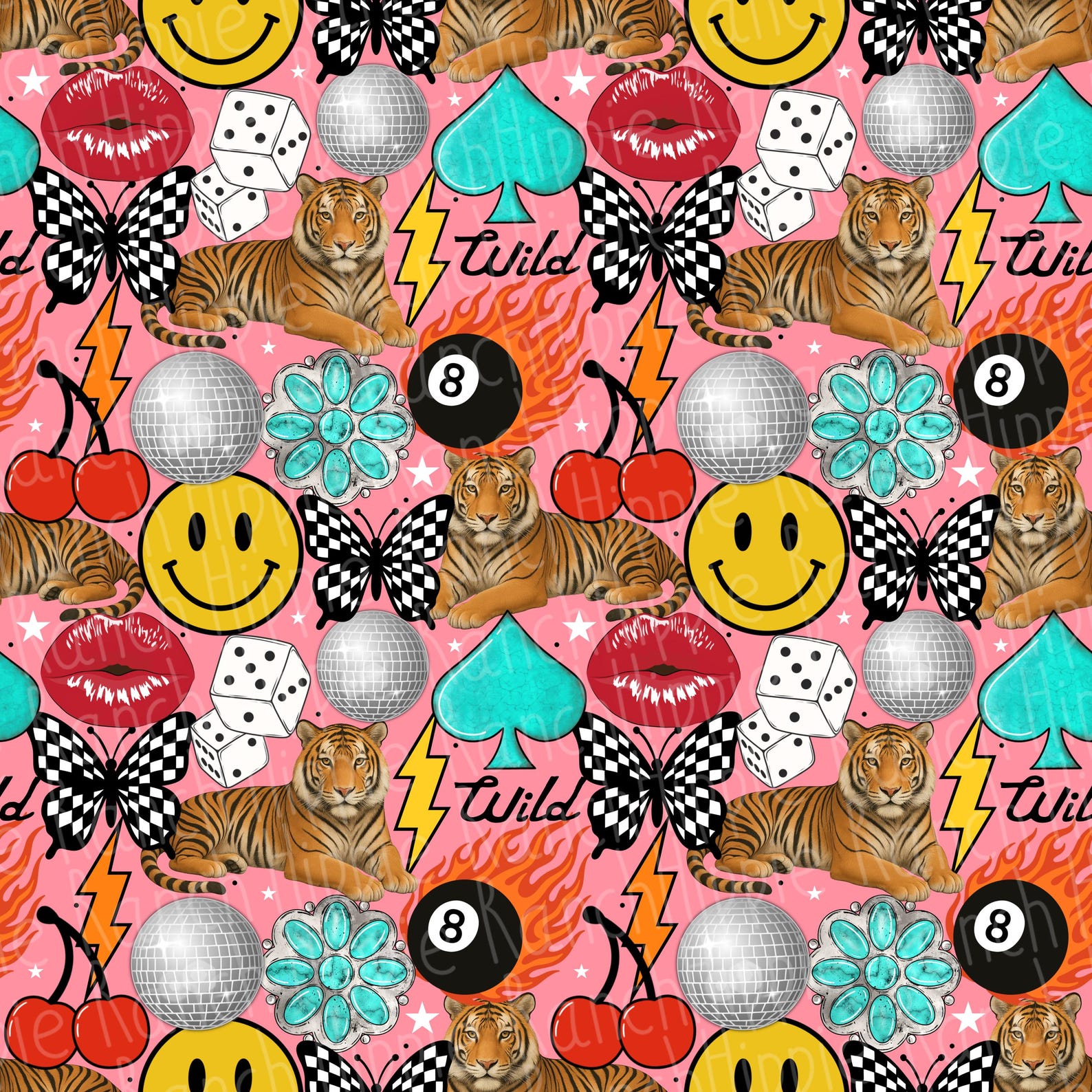 Western Collage Seamless Pattern Png. Yallternative Png. Collage Edgy ...
