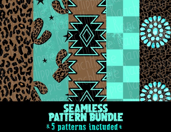 Seamless Pattern Bundle. 5 Patterns Included. Digital Download - Etsy