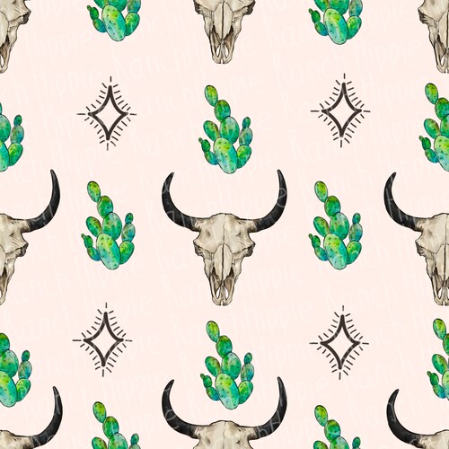 Highland Cow Seamless Pattern. Digital Download Only. Png File - Etsy