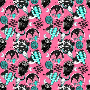 Western Seamless Pattern. Pink Western. Digital Download Only. Png File ...