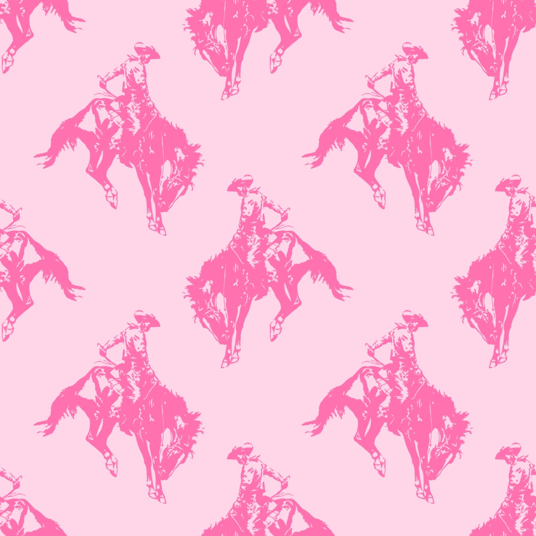 Pink Western Seamless Pattern. Digital Download Only. Png File - Etsy