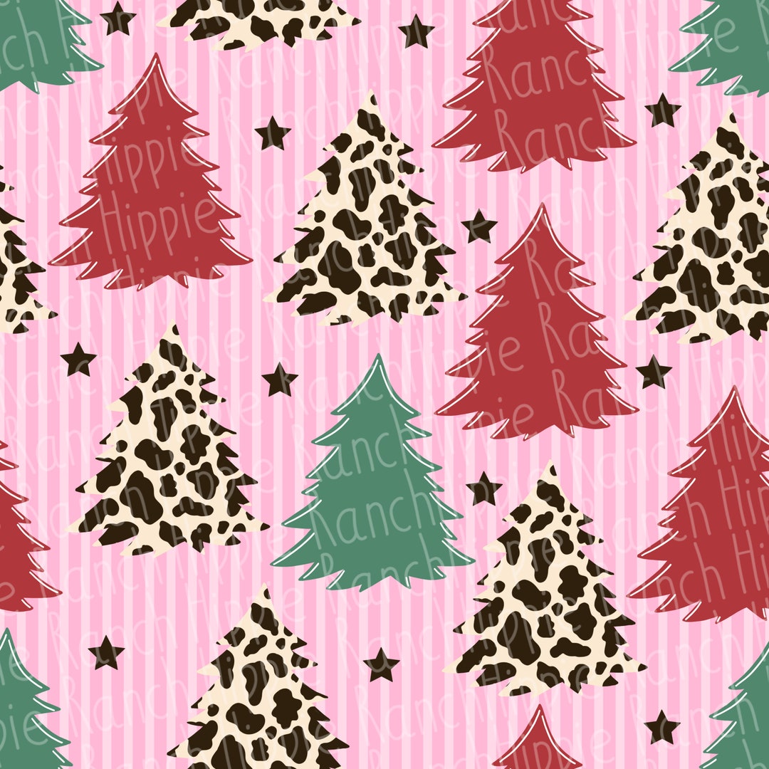 Christmas Tree Seamless Pattern. Digital Download Only. Png File - Etsy