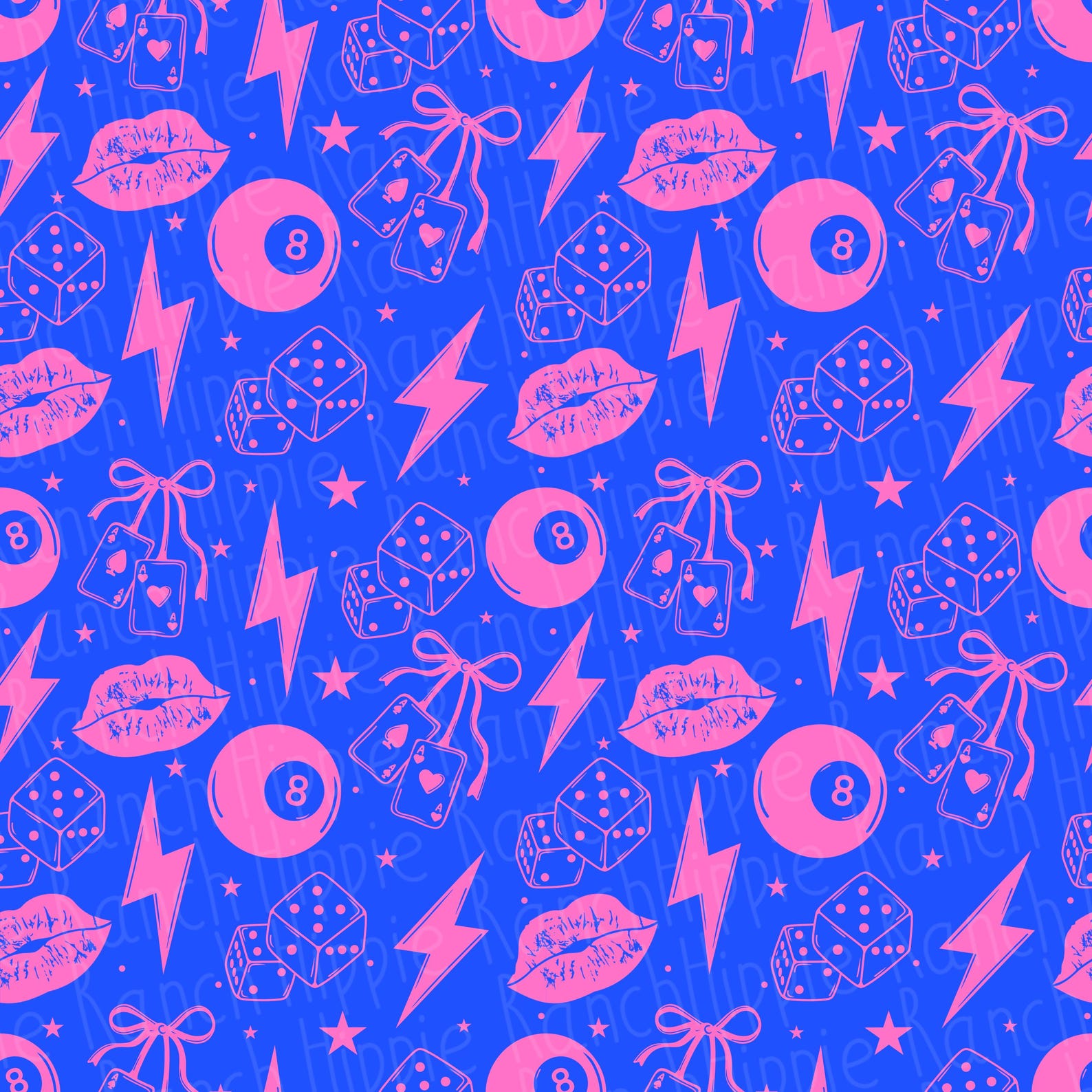Seamless Pattern Png. Neon Png. Yallternative Digital Download Only ...
