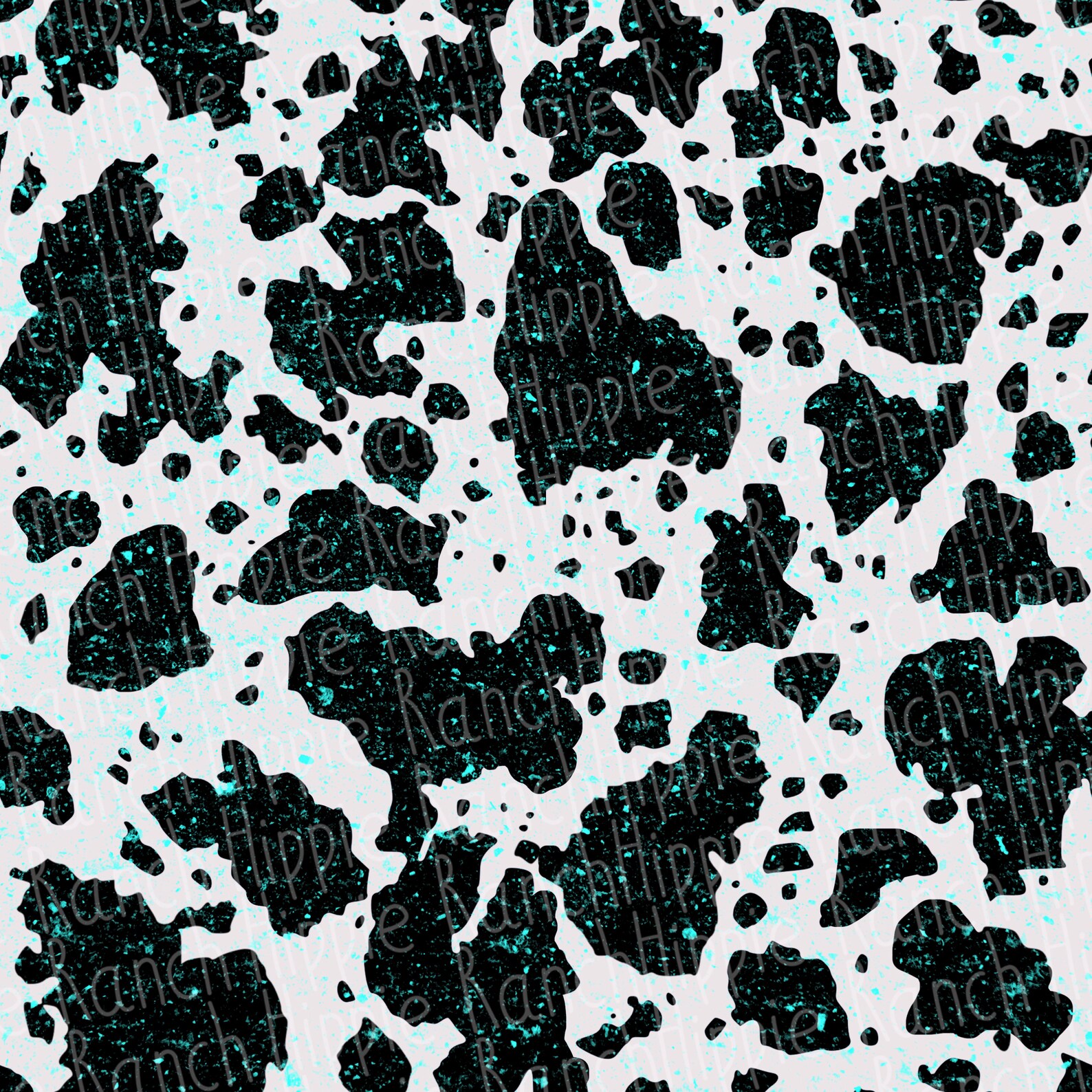 Turquoise Western Seamless Pattern Bundle. 5 Patterns Included. Digital ...