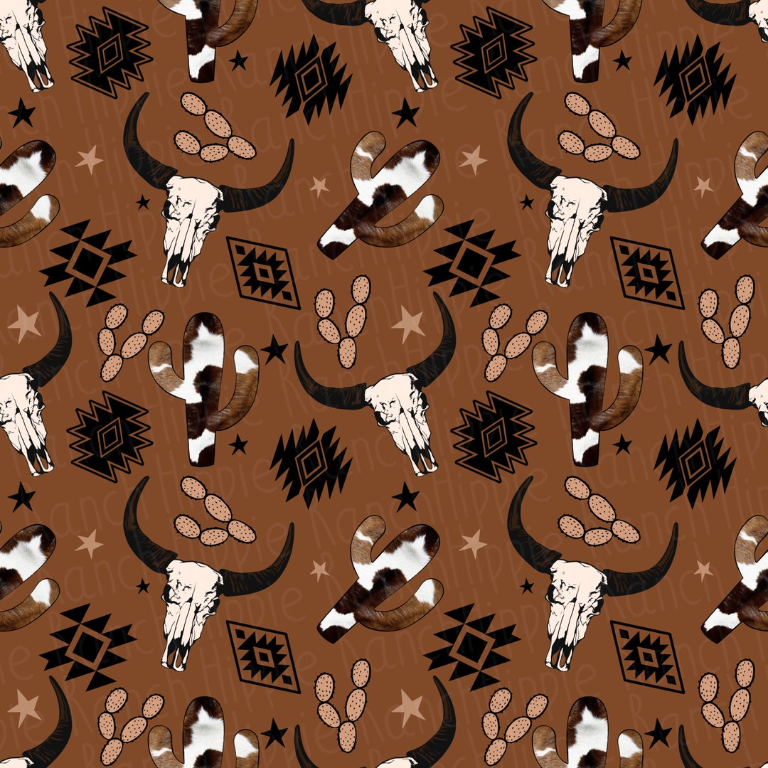 Western Seamless Pattern. Digital Download Only. Png File - Etsy
