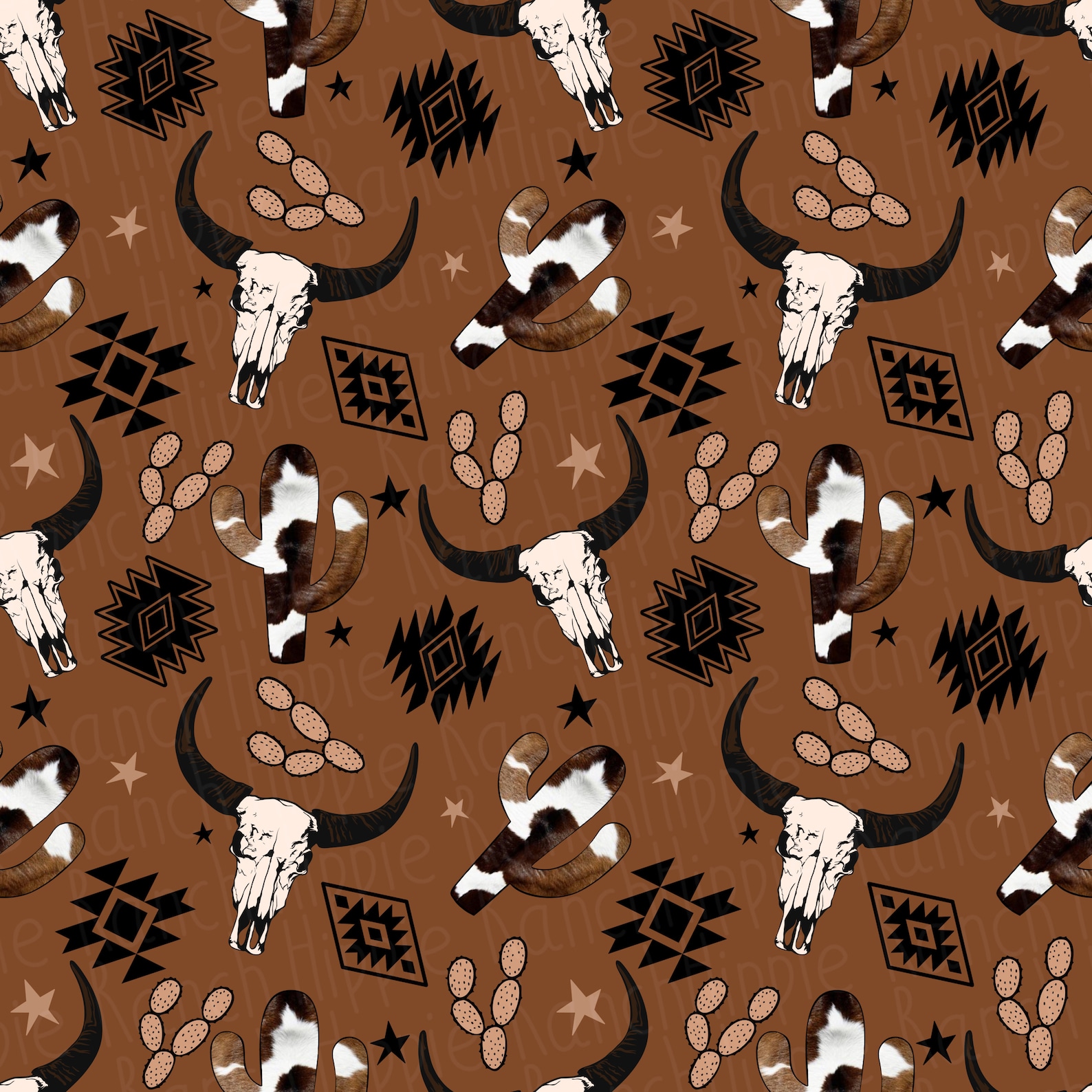 Western Seamless Pattern. Digital Download Only. Png File - Etsy