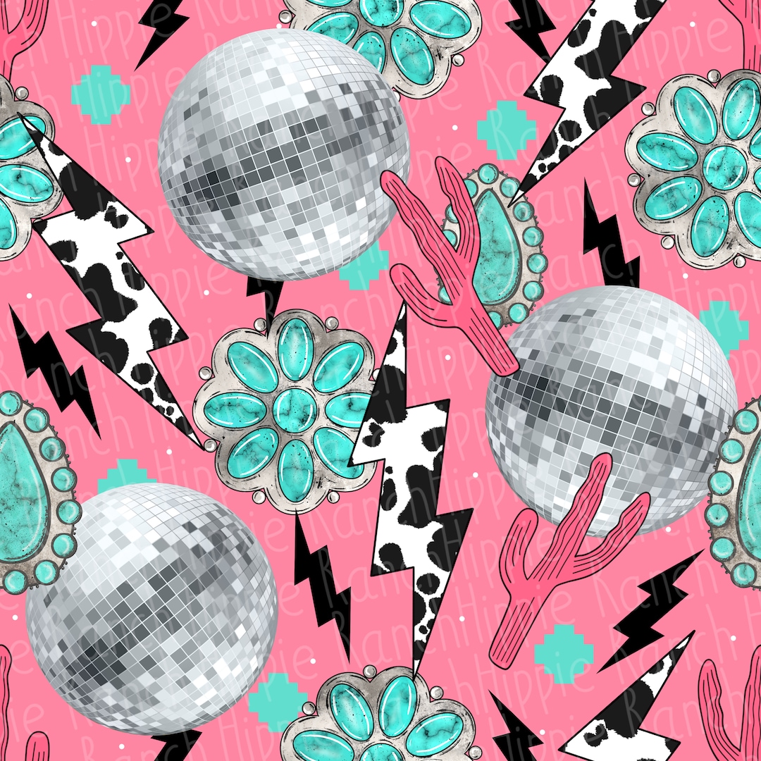 Western Pink Seamless Pattern. Digital Download Only. Png File. - Etsy