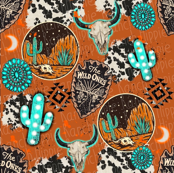 Western Seamless Pattern. Digital Download Only. Png File - Etsy