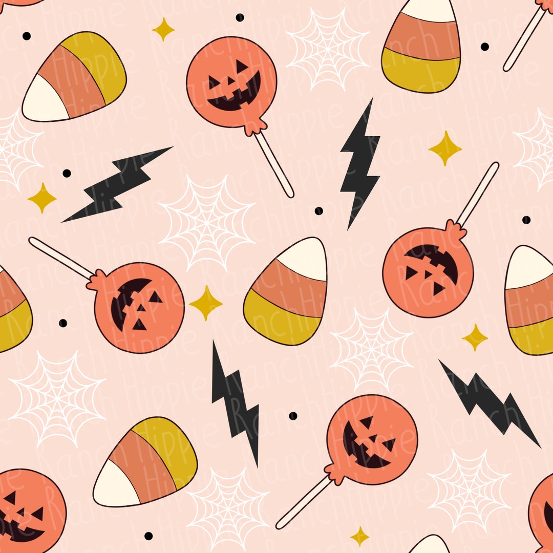 Halloween Seamless Pattern. Digital Download Only. PNG File - Etsy