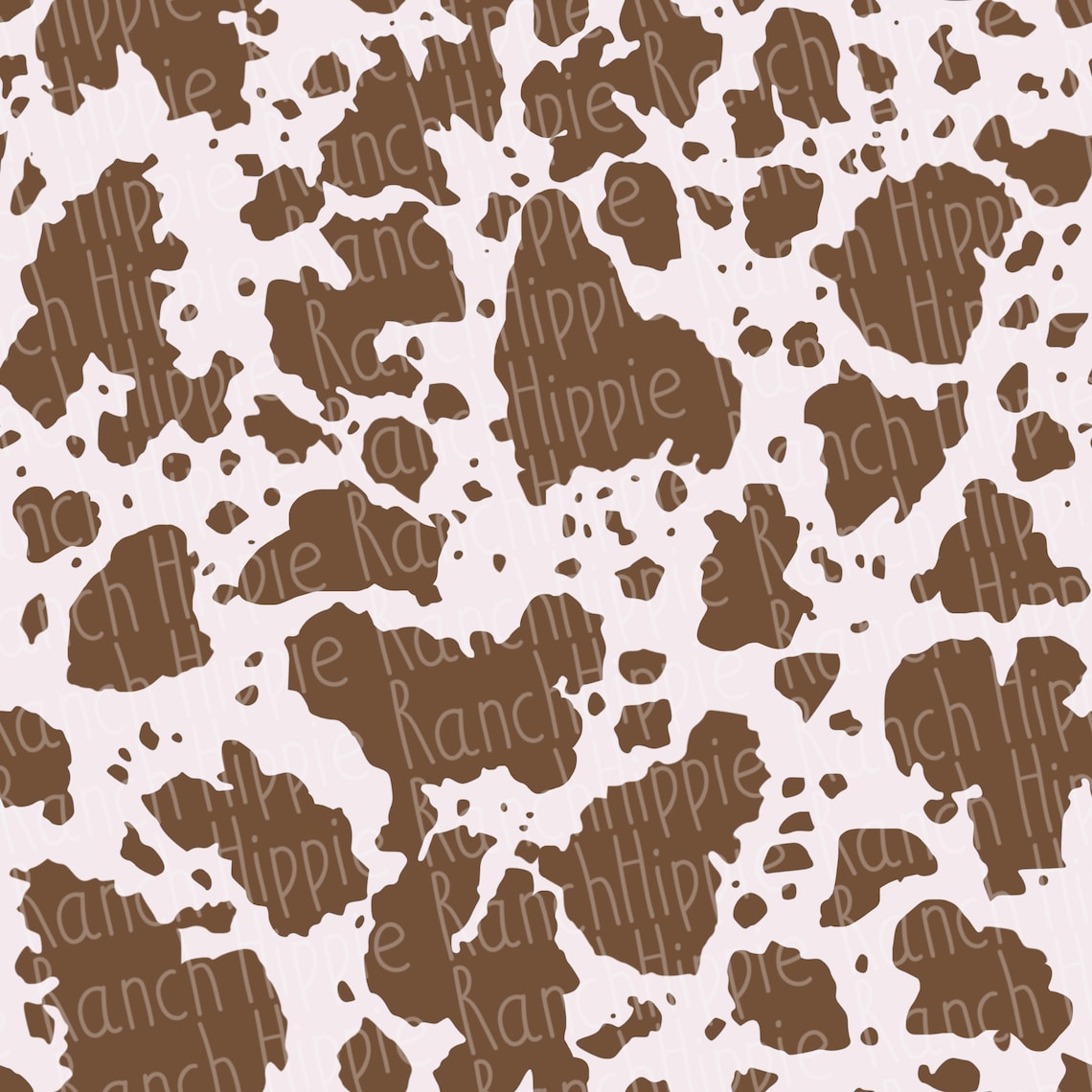 Brown Cow Print Seamless Pattern. Digital Download Only. Png - Etsy