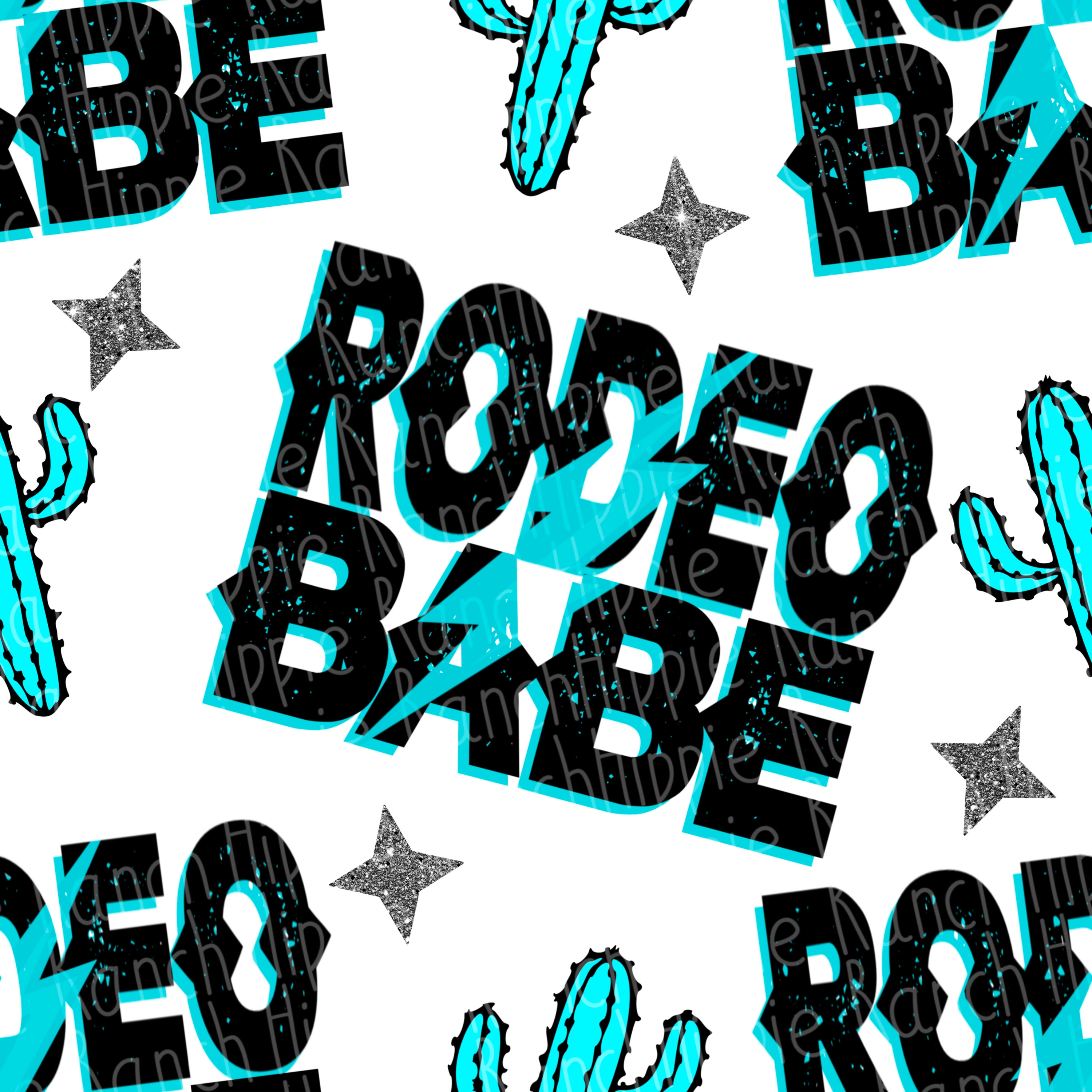 Rodeo Babe Seamless Pattern. Digital Download Only. Png File - Etsy