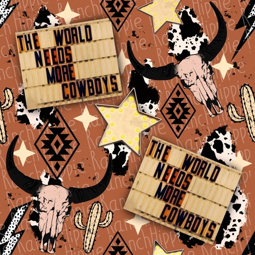 Howdy Seamless Pattern. Digital Download Only. Png File - Etsy