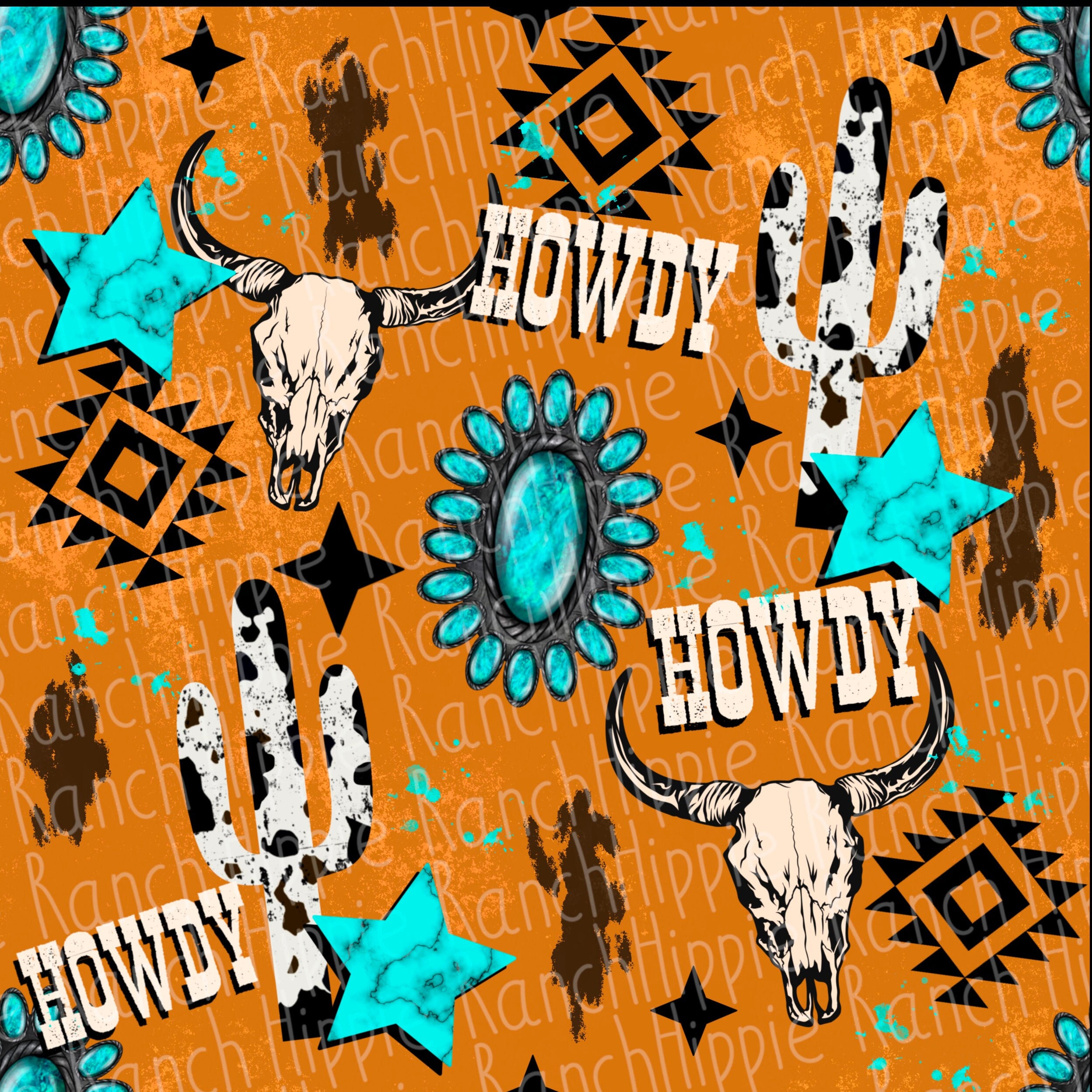 Western Seamless Pattern. Digital Download Only Png File - Etsy