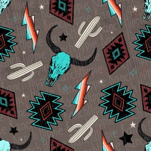 Western Seamless Pattern. Digital Download Only. Png File - Etsy