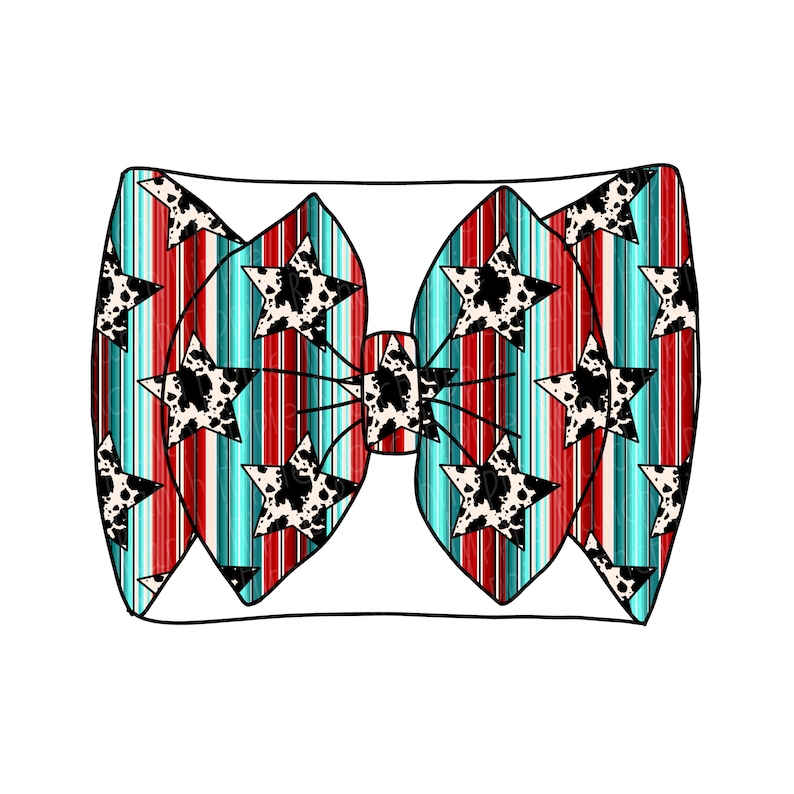 Serape and Cow Print Star Seamless Pattern. Digital Download - Etsy