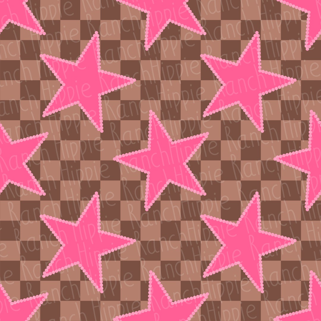 Seamless Pattern Png. Checkered Star Png. Digital Download Only. Png ...