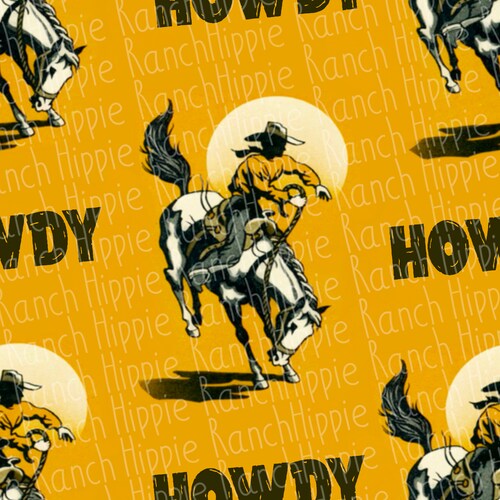 Howdy Seamless Pattern. Digital Download Only. Png File - Etsy