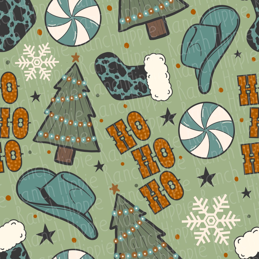 Christmas Seamless Pattern. Digital Download Only. Png File - Etsy