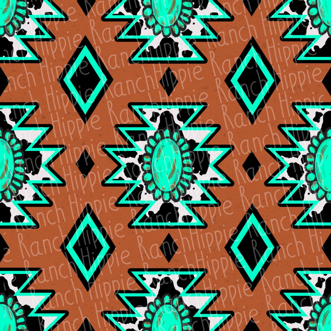 Western Aztec Seamless Pattern. Digital Download Only. Png File - Etsy