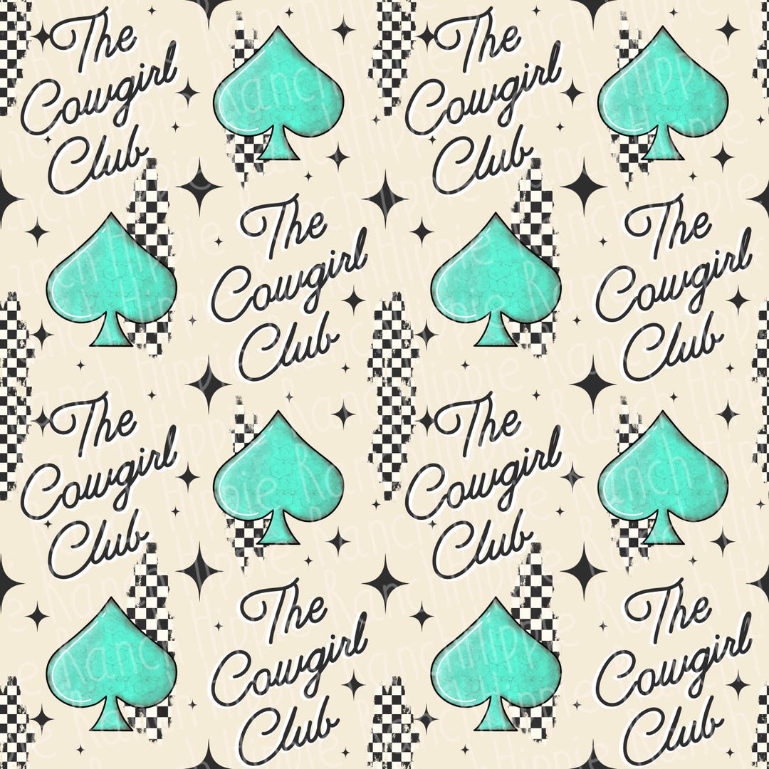 Western Seamless Pattern. Cowgirl Png. Digital Download Only. Png File ...