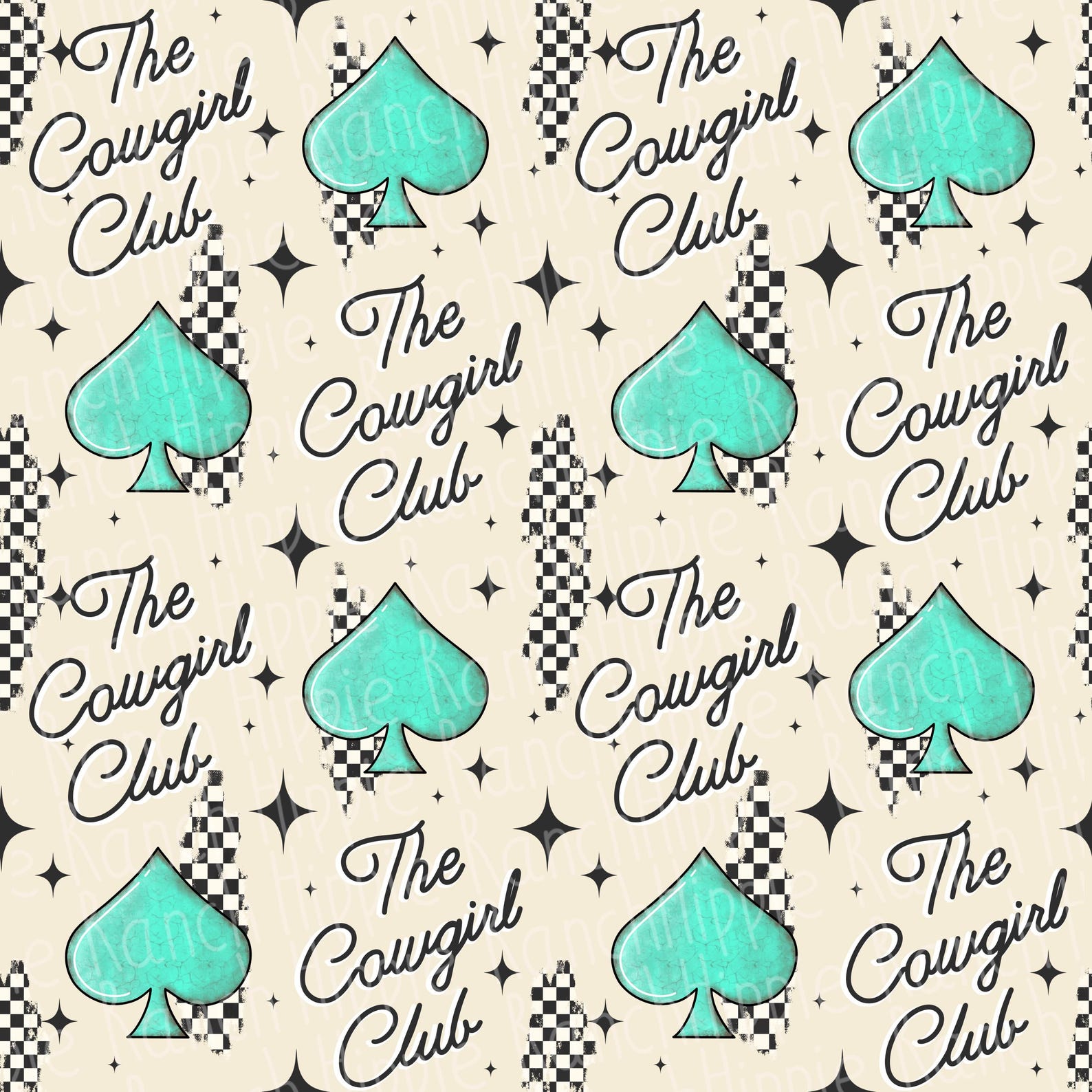 Western Seamless Pattern. Cowgirl Png. Digital Download Only. Png File ...
