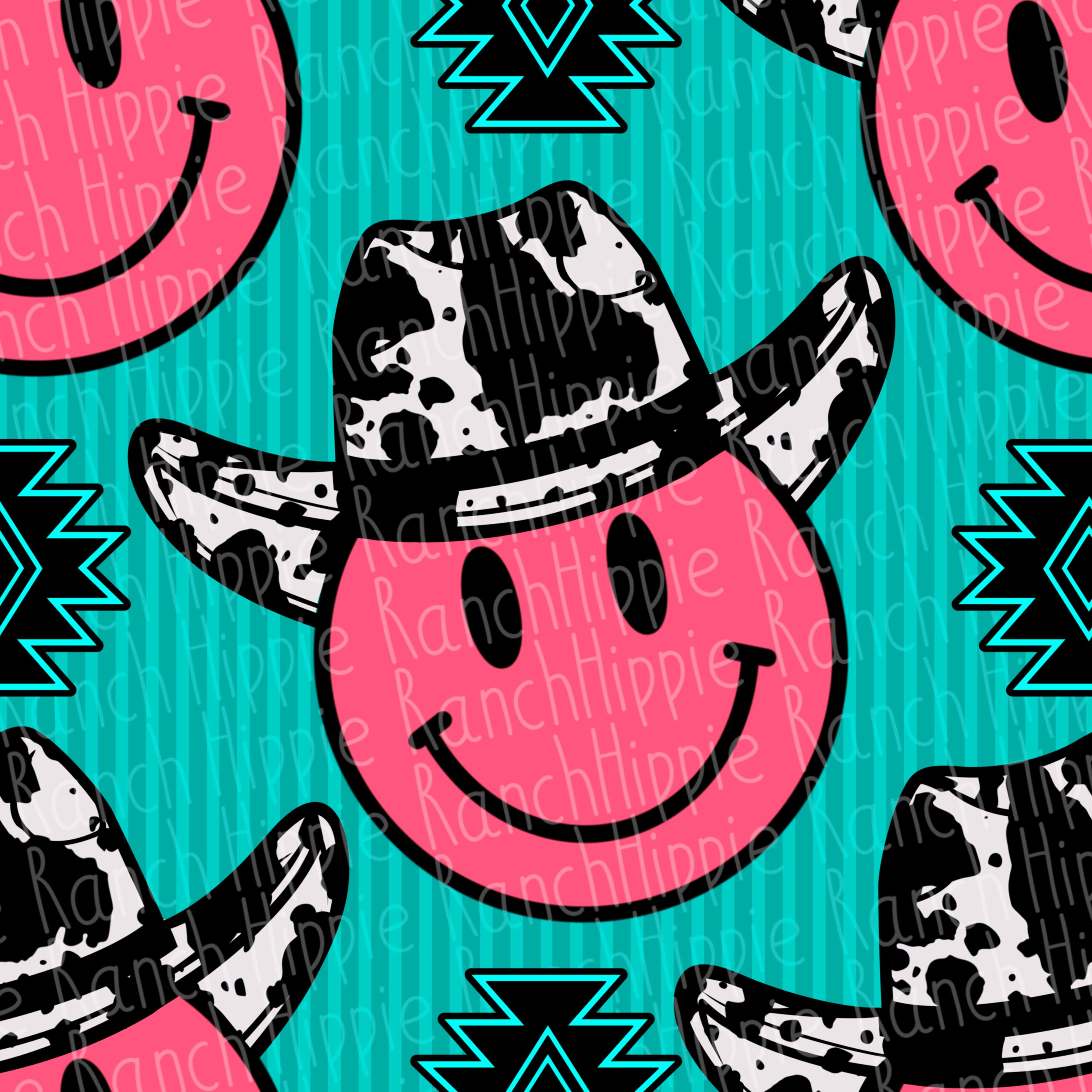 Western Smile Seamless Pattern. Digital Download Only. Png File - Etsy