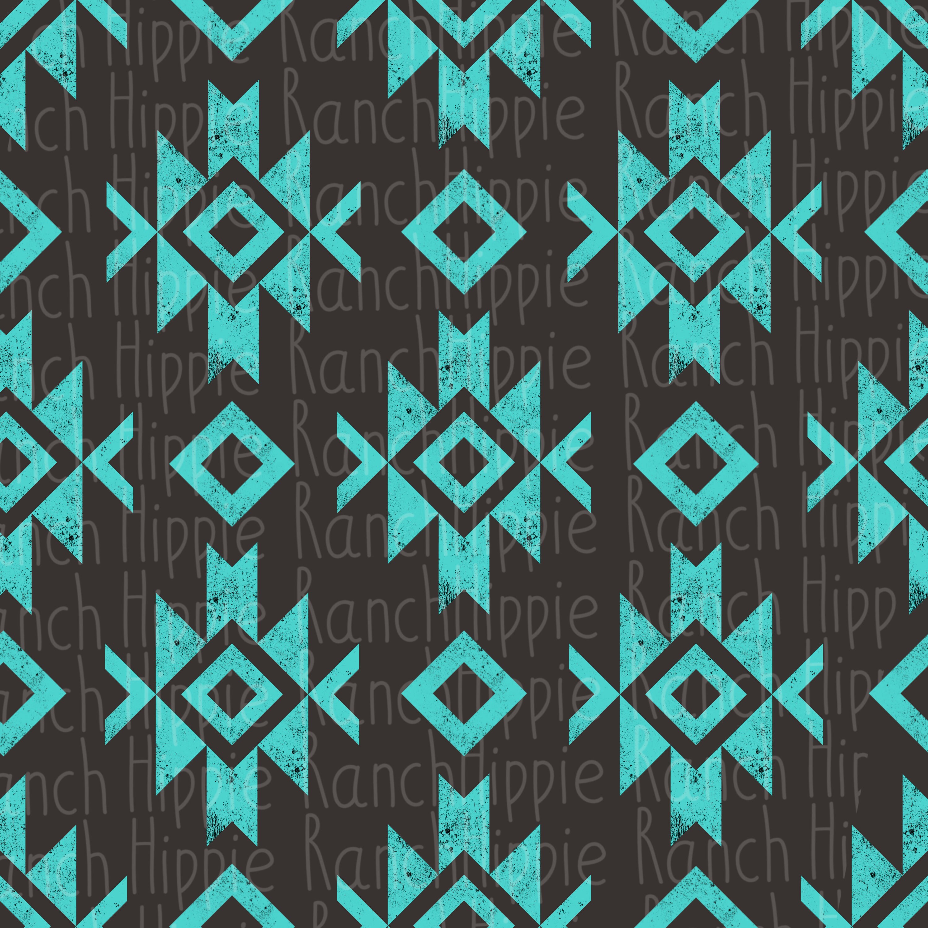 Turquoise Western Seamless Pattern Bundle. 5 Patterns - Etsy