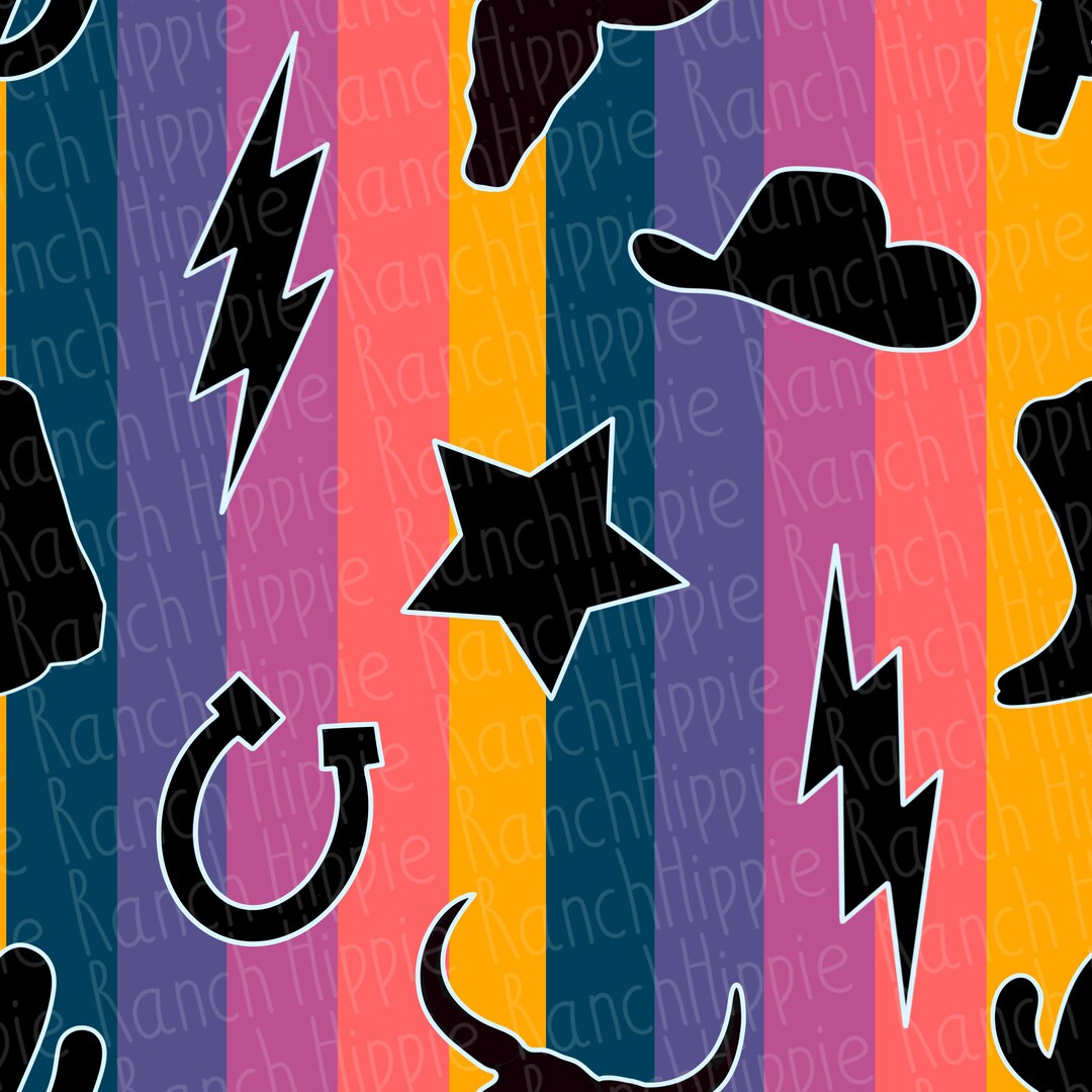 Western Stripe Seamless Pattern. Digital Download Only. Png - Etsy