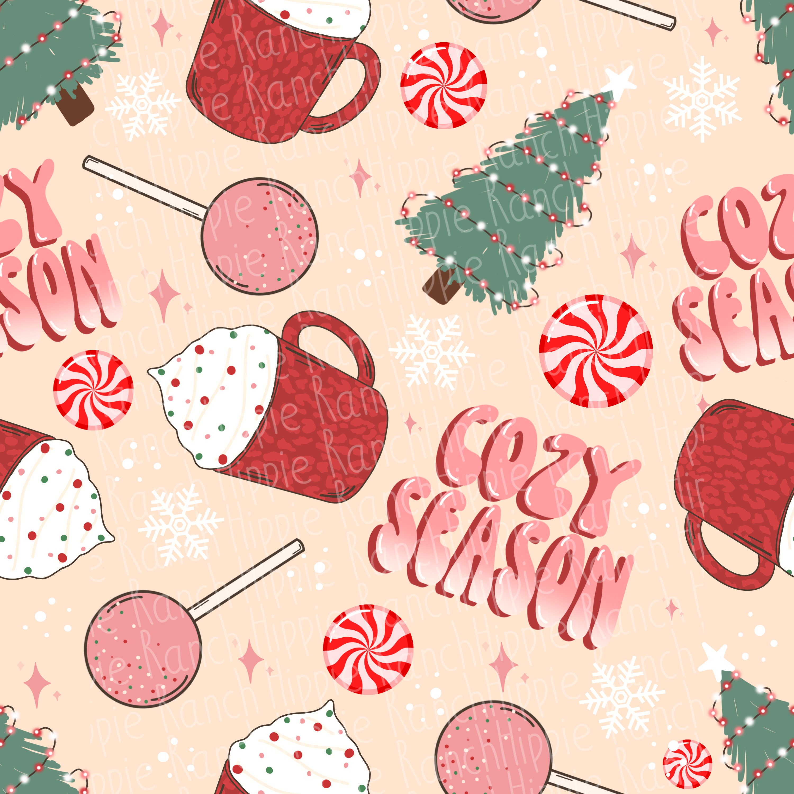 Christmas Seamless Pattern. Digital Download Only. Png File - Etsy