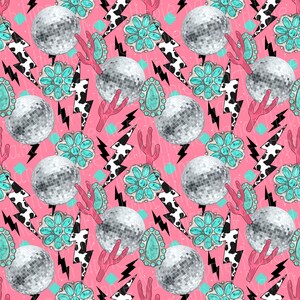 Western Pink Seamless Pattern. Digital Download Only. Png File. - Etsy