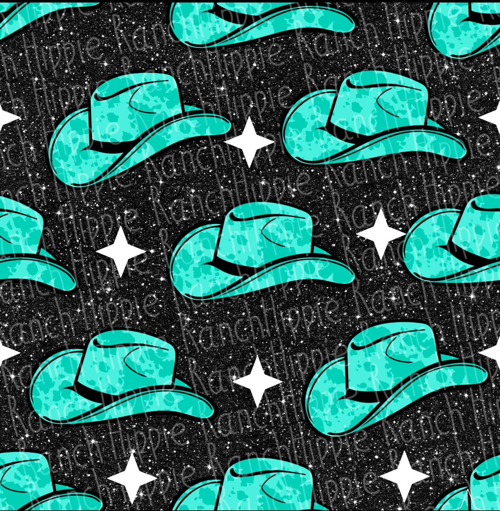 Cowboy Hat Seamless Pattern. Digital Download Only. Png File - Etsy