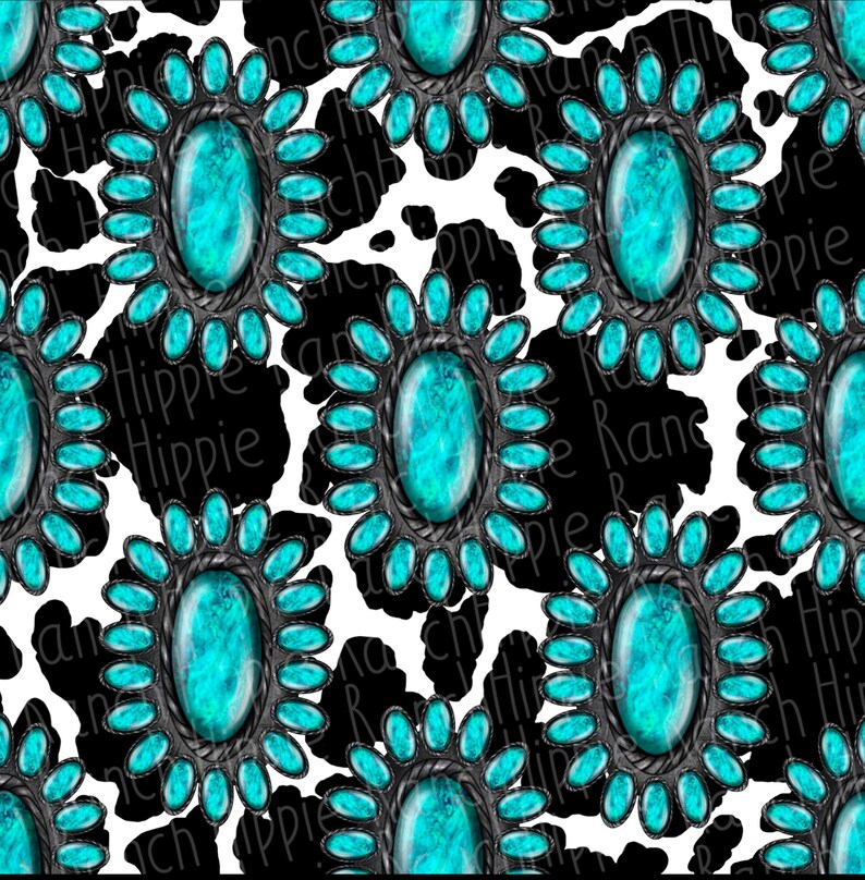Turquoise Cow Print Seamless Pattern. Digital Download Only. - Etsy Turquoise Cow Print Seamless Pattern. Digital Download Only. - Etsy