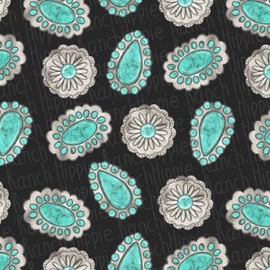 Turquoise Seamless Pattern. Digital Download Only. Png File - Etsy
