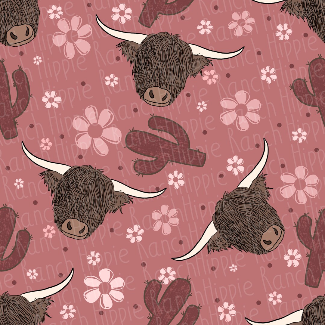 Highland Cow Seamless Pattern. Digital Download Only. Png File - Etsy Highland Cow Seamless Pattern. Digital Download Only. Png File - Etsy