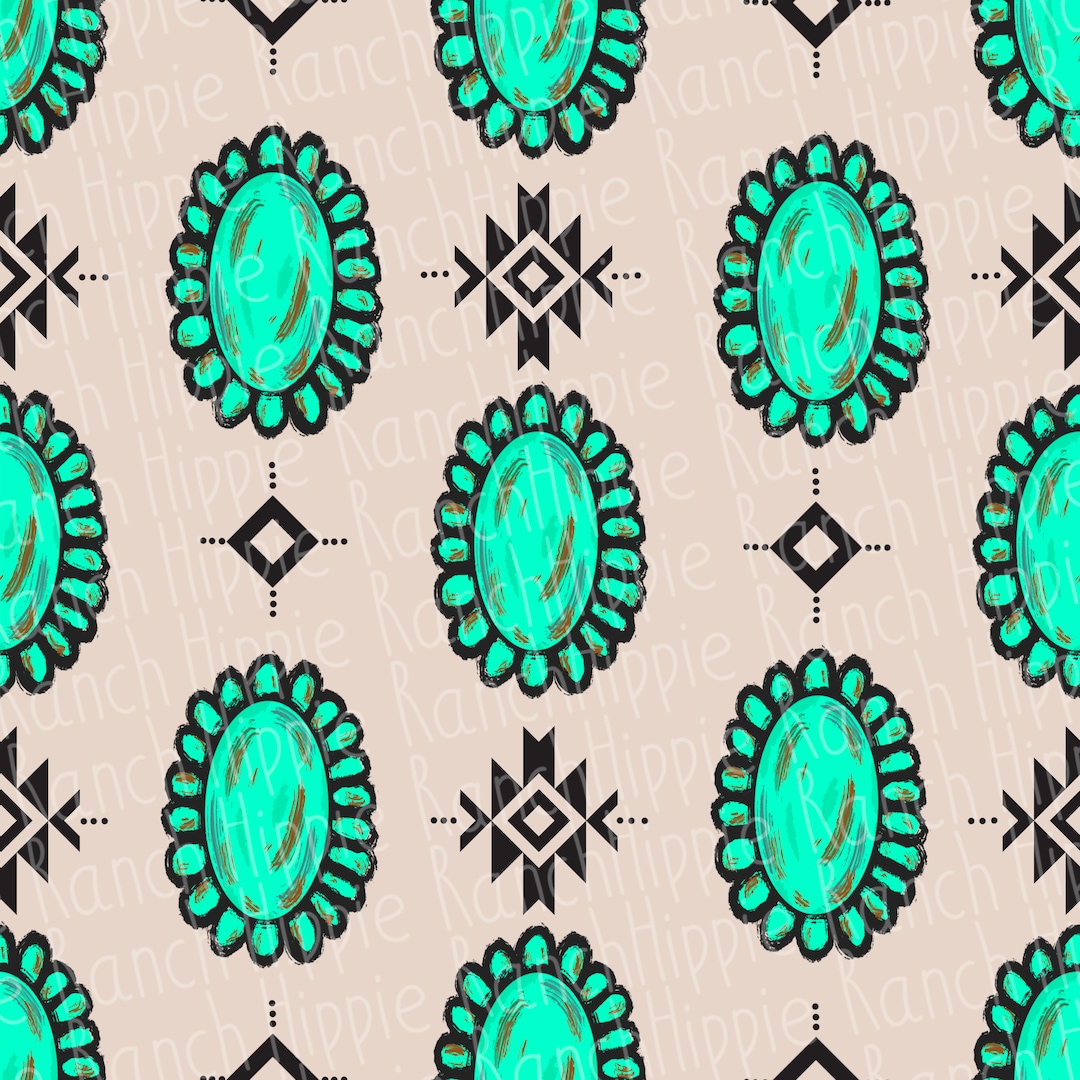 Seamless Pattern. Turquoise Aztec. Digital Download Only. Png File - Etsy