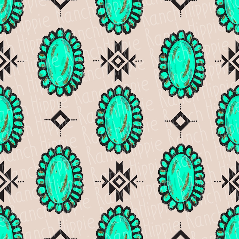 Seamless Pattern. Turquoise Aztec. Digital Download Only. Png File - Etsy