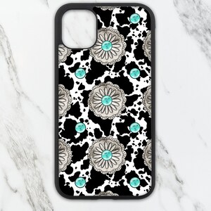 Western Seamless Pattern. Turquoise Cow Print Png. Digital Download ...