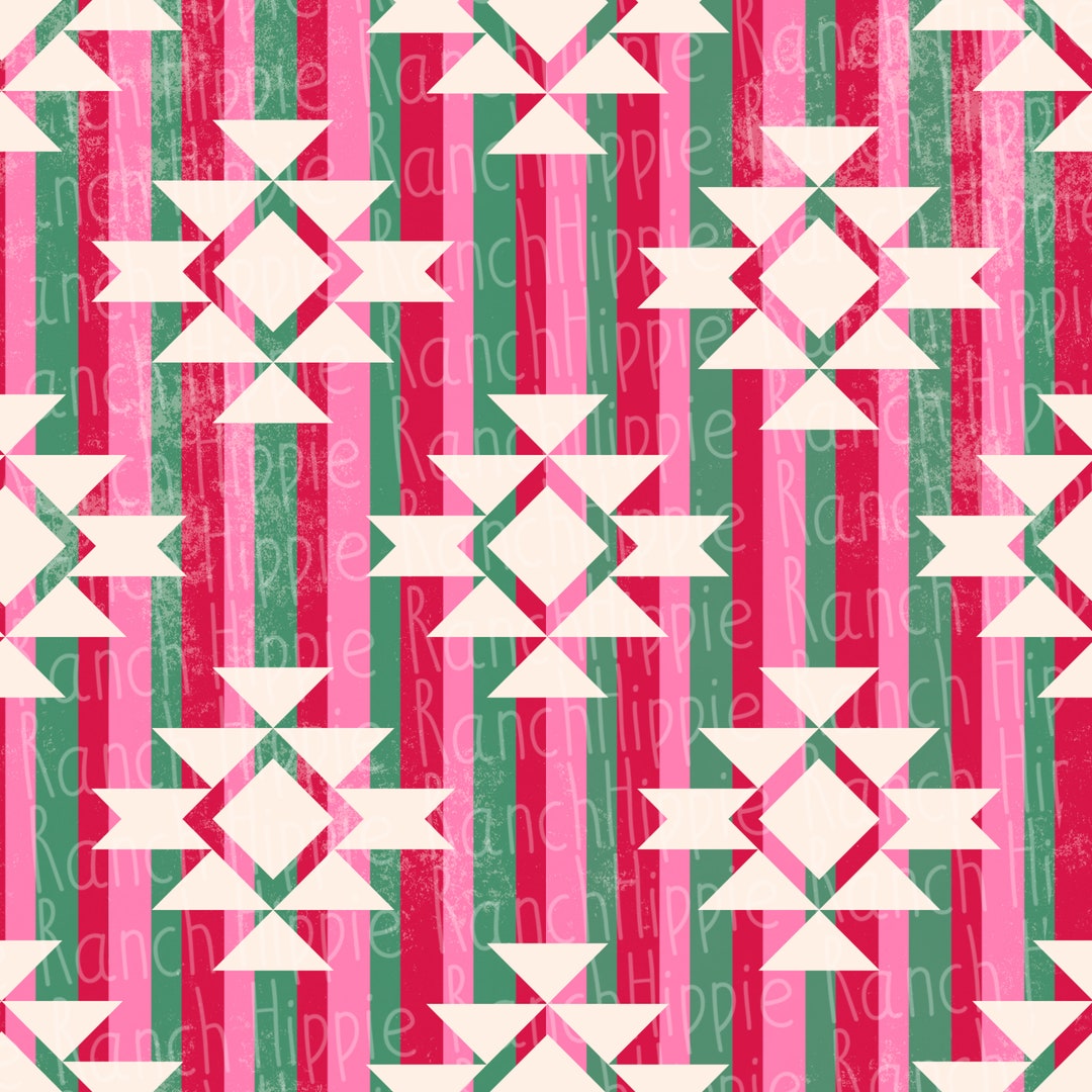 Christmas Aztec Seamless Pattern. Digital Download Only. Png File - Etsy