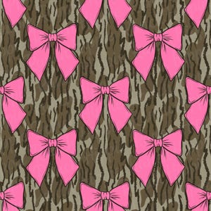 Camo Pink Bow Seamless Pattern. Digital Download Only. Png File - Etsy