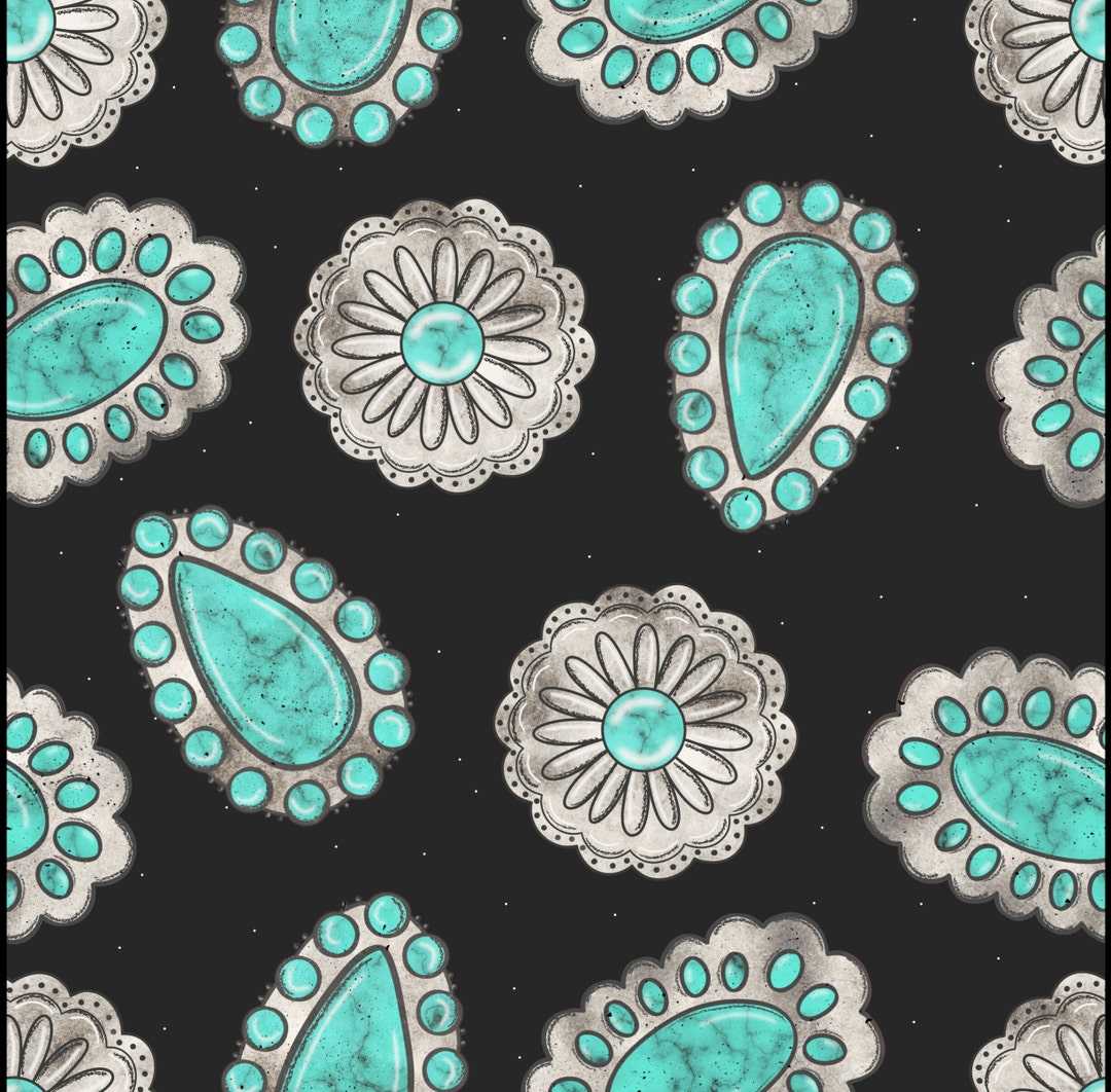 Turquoise Seamless Pattern. Digital Download Only. Png File - Etsy