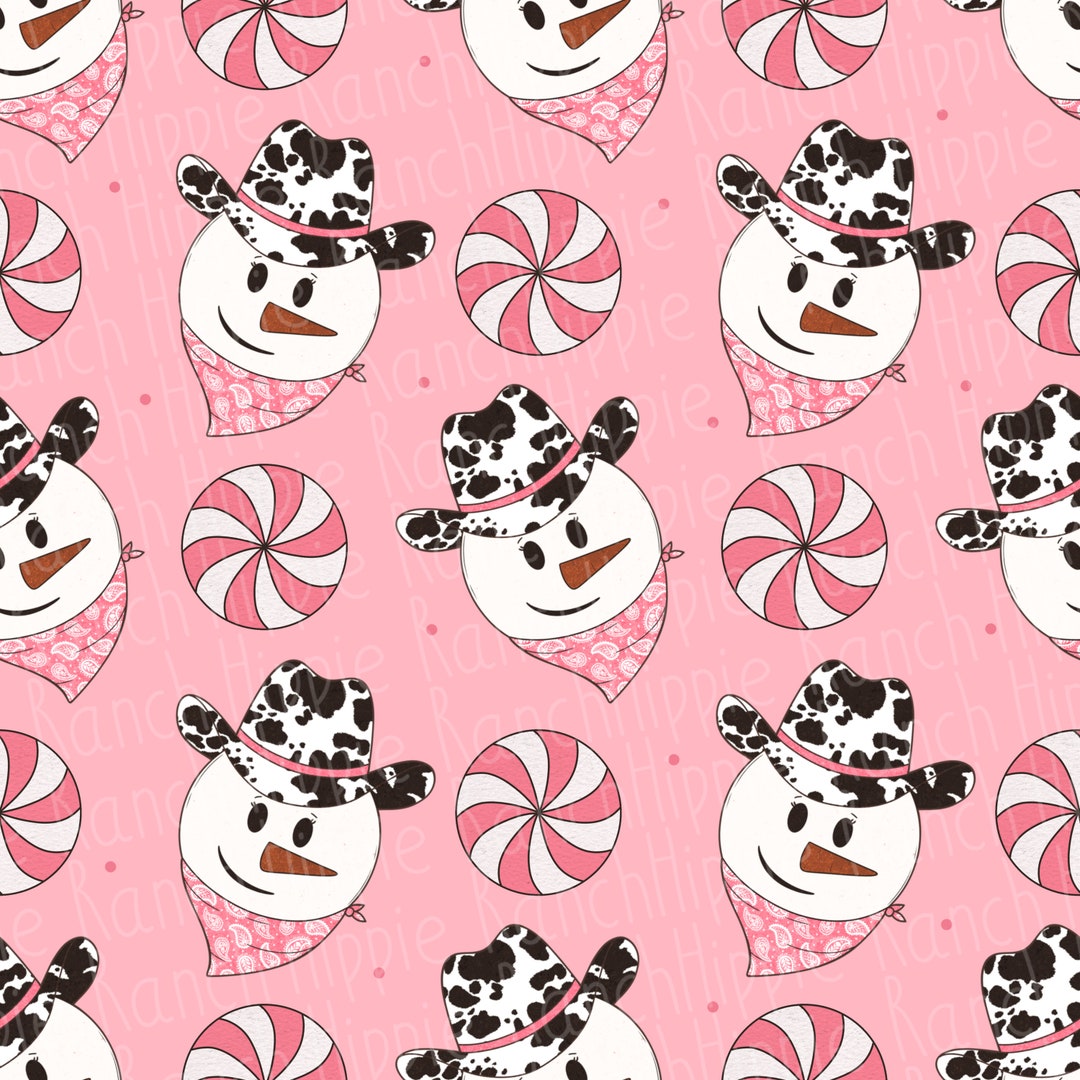 Christmas Western Seamless Pattern. Digital Download Only. Png File - Etsy