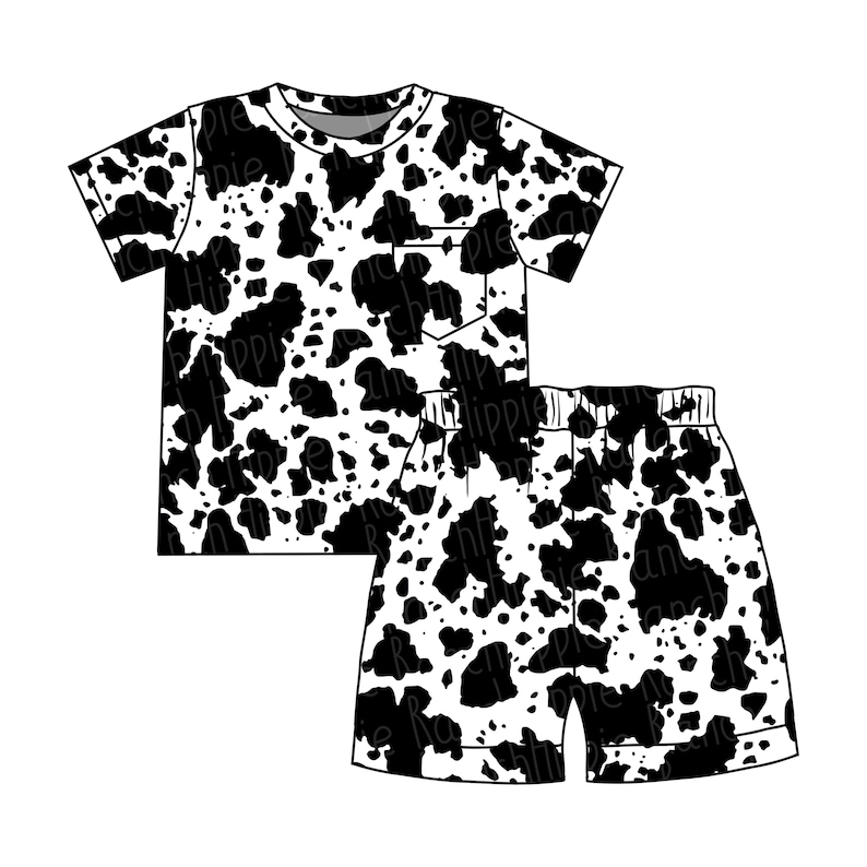 Black and White Cow Print Seamless Pattern. Digital Download - Etsy