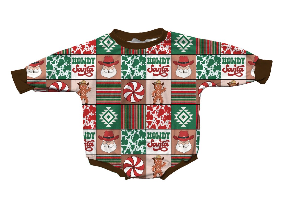 Christmas Western Quilt Style Seamless Pattern. Digital Download Only ...