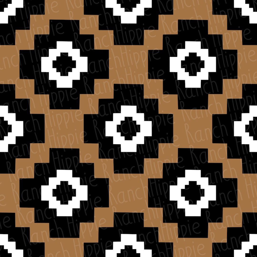 Aztec Seamless Pattern. Western Seamless Pattern. Digital Download Only ...